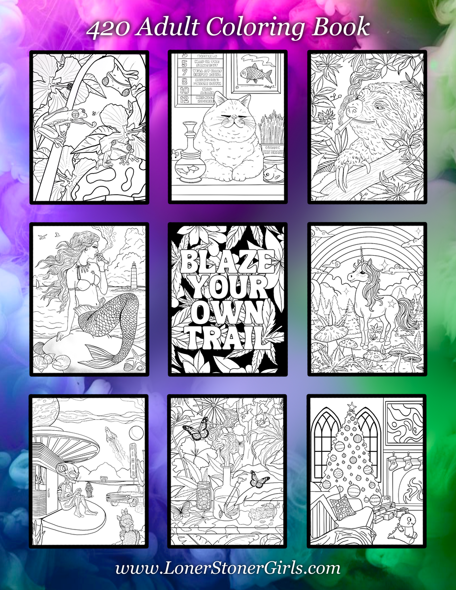 LSG Coloring Book Volume 2 – Loner Stoner Girls